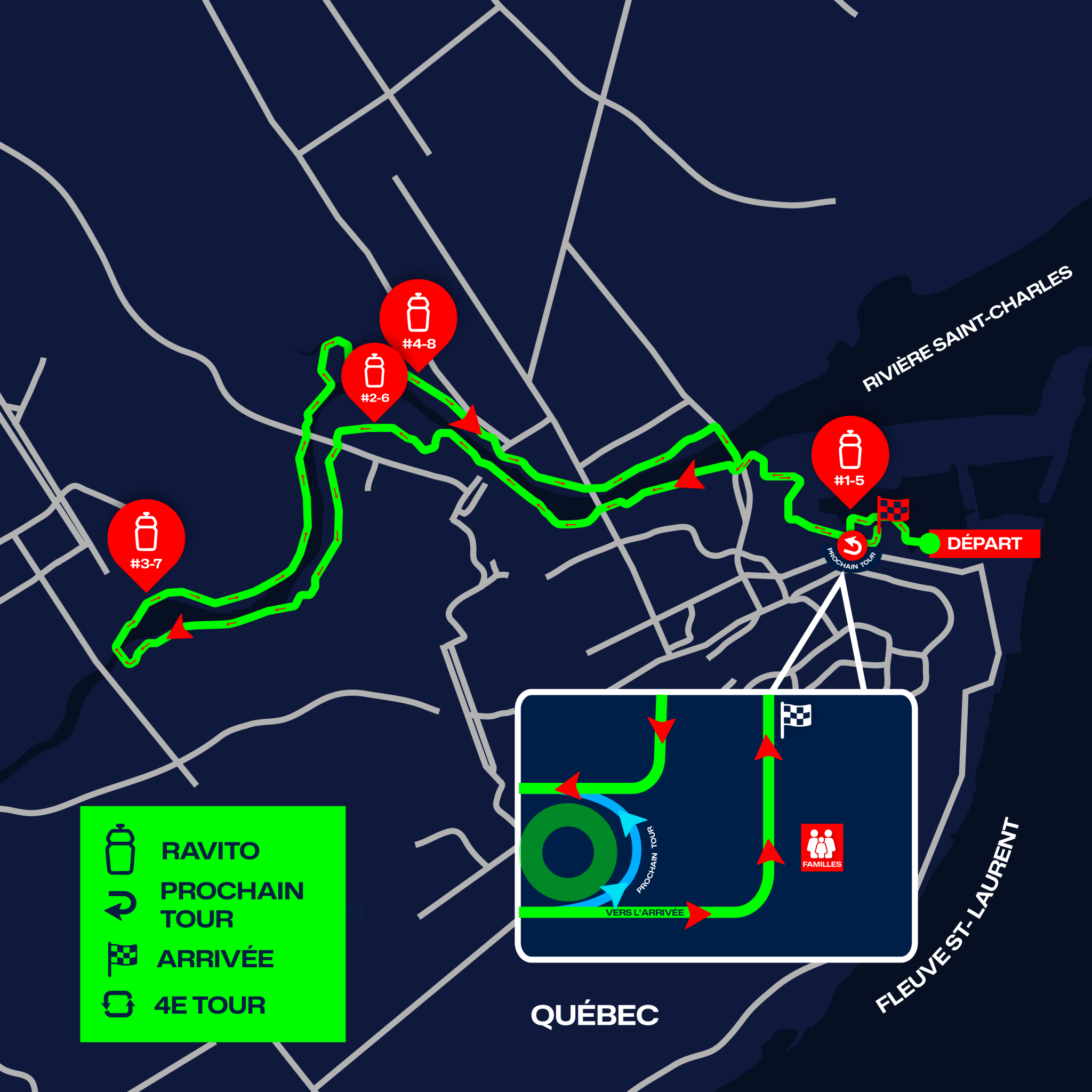 Parcours | Sail Challenge CAP Québec propulsé par Argon 18